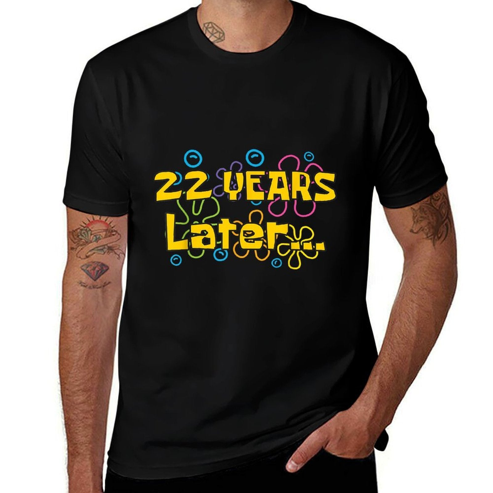 Twenty Two 22 Years Later 22st Birthday Party Funny Meme Lightweight T ...